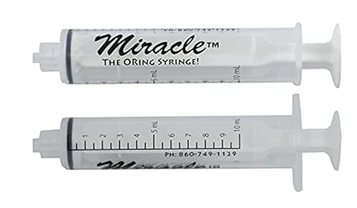 Miracle Oring Syringe- 10 ml Luer Lock Syringe- Package Contains 8 ...