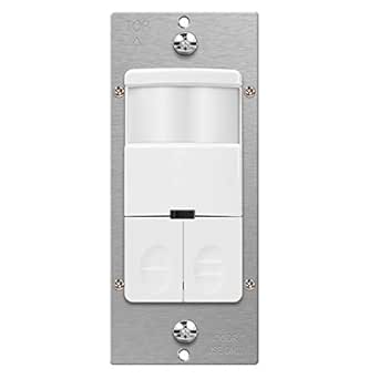 ENERLITES DWOS-JD Motion Sensor Switch Dual Relay, Bi-Level Occupancy ...