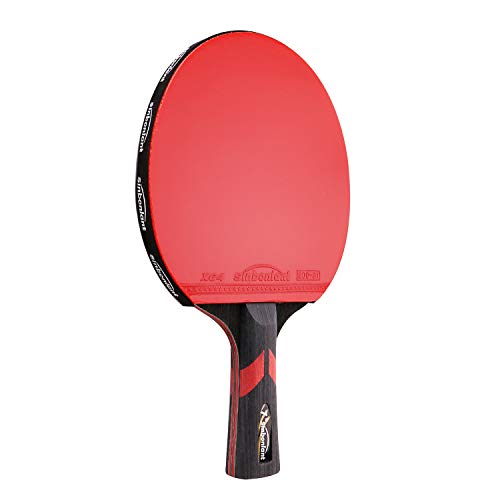 Professional Table Tennis Racket Paddle Wood/Carbon Fiber Blade Flared ...