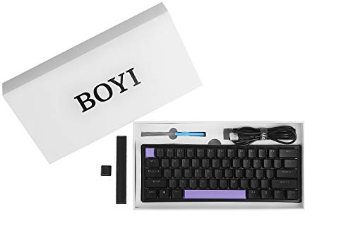 BOYI 60% Mechanical Gaming Keyboard,BOYI 61 Mini RGB Cherry MX Switch ...