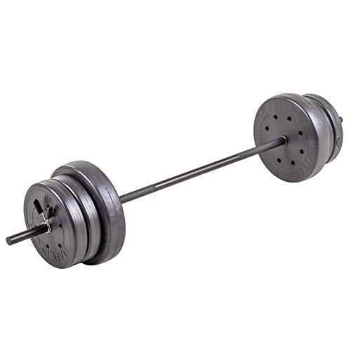 US Weight New 100 lb. Traditional Barbell Weight Set with New Upgraded ...
