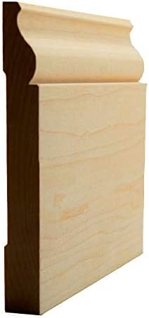 Amazon.com: Hard Maple Baseboard Moulding 11/16" x 5-1/4" x 95" EWBB12 ...