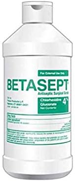Betasept Antiseptic Surgical Scrub 4% Chlorhexidine Gluconate, 4 Oz ...