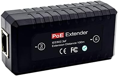 CENTROPOWER PoE Extender 1 Port 10/100Mbps, IEEE802.3af for Security ...