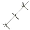 Cosmostar Stainless Steel Mixing Expandable Blade 55 Gallon Paint Mixer ...