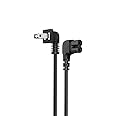 Amazon.com: Power Cord for Samsung TV 2-Prong L-Shaped AC Power Cord ...