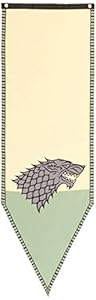 Amazon.com: Game of Thrones- Stark Winterfell Tournament Banner Fabric ...