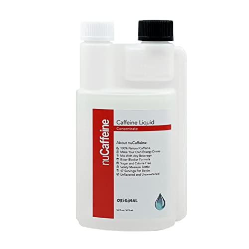nuCaffeine Unflavored – 16 oz of 100% Natural Caffeine Liquid from ...