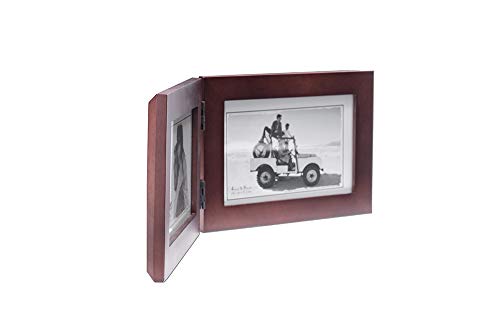 Malden Double Horizontal 4x6 Picture Frame - Wide Real Wood Molding ...