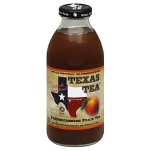 Amazon.com : Texas Tea Fredericksburg Peach Tea, 16 Fluid Ounce - 12 ...