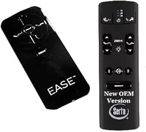 New Ease 2.0 or 3.0 Sealy (Gray Serta Version) Replacement Remote for ...