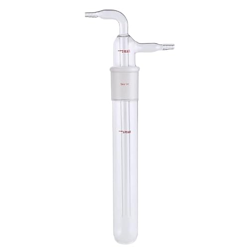 SHAUSE Glass Vacuum Cold Trap 2-Part Lab Gas Washing Bottle Solvent ...