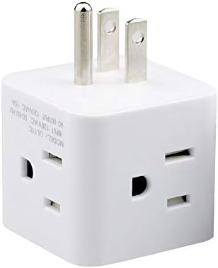 Multi Plug Outlet Extender,Wonplug Right Angle Plug Adapter with 4 AC ...