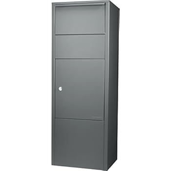 winbest Large Steel Freestanding Floor Parcel Lockable Drop Slot Mail ...