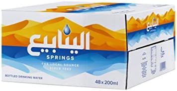 Springs Bottled Still Drinking Water - 48 x 200 ml price in Saudi ...