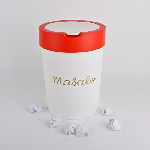 Rubbish Bin Plastic Garbage Bin Office Creative Flip Toilet,Gules price ...