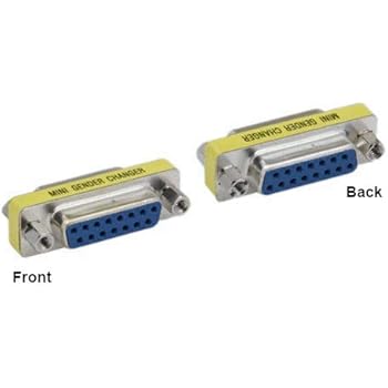 Amazon.com: KENTEK Mini DB15 15 Pin Female to Female F/F for PC MAC VGA Mini Adapter Gender ...
