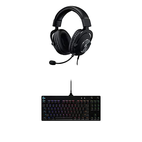 Logitech G PRO Mechanical Gaming Keyboard + PRO X Wired Gaming Headset ...