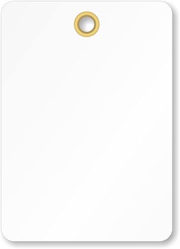 SmartSign Blank Heavy Duty 15 Mil Waterproof Plastic Tags - Equipment ...