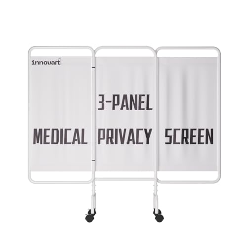 INNOVART 3-Panel Medical Privacy Screen with Wheels, Mobile Medical ...