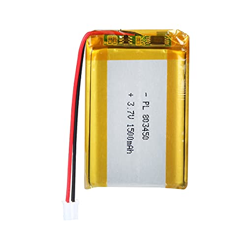 AKZYTUE 3.7V 1500mAh 803450 Lipo Battery Rechargeable Lithium Polymer ...