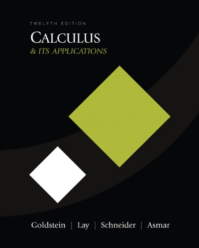 Calculus and Its Applications (12th Edition): Goldstein, Larry J ...