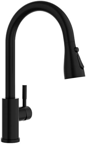 APPASO Black Kitchen Taps Mixer, 360° Swivel Kitchen Sink Faucet with ...