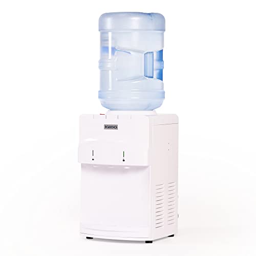 Igloo Hot & Cold Top-Loading Water Dispenser, Holds 3 & 5 Gallon ...
