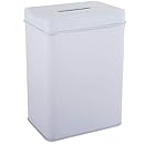 Amazon.com : Basic Tin Charity Donation Box Tip Container Coin ...