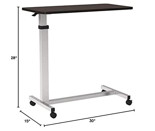 Roscoe Medical Bed Tray Overbed Table with Wheels - Rolling Tray Table ...