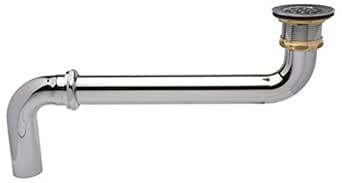 Zurn Z8750-PC Offset Sink Strainer Fitting, ADA Compliant, Brass Flat ...