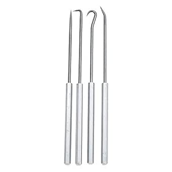 Ullman - PH-4 PH 4 Hook and Pick Set - High Carbon Polished Steel Hand ...