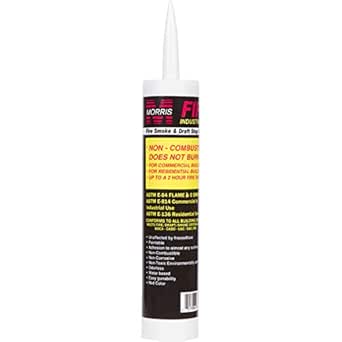 Amazon.com: Morris Products Red Fire Stop Caulk – 10.3 Fl. Oz. Tube ...