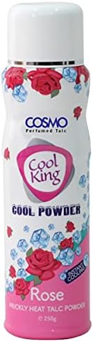 CD COSMO DESIGNS Cool King Rose Perfumed Prickly Heat Talc Powder 250G ...