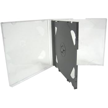 Amazon.com: 3 CD SLIM JEWEL CASE W/ BLACK TRAY, TRIPLE DISC, SLIM3CD ...