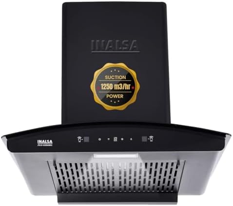 Inalsa Auto Clean, Motion Sensor Filterless Kitchen Chimney-60 cm 1250 ...