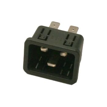 Amazon.com: Interpower 83030400 IEC 60320 C20 Power Inlet with Quick ...