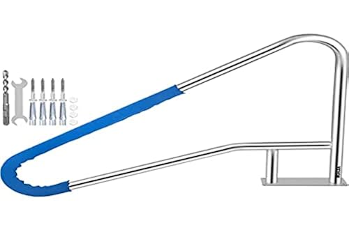 VEVOR Pool Rail 55x32 Pool Railing 304 Stainless Steel 250LBS Load ...