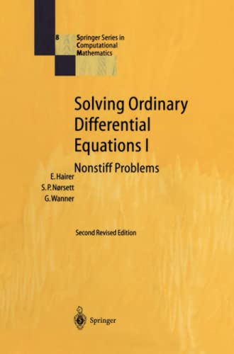 Solving Ordinary Differential Equations I Nonstiff Problems Springer