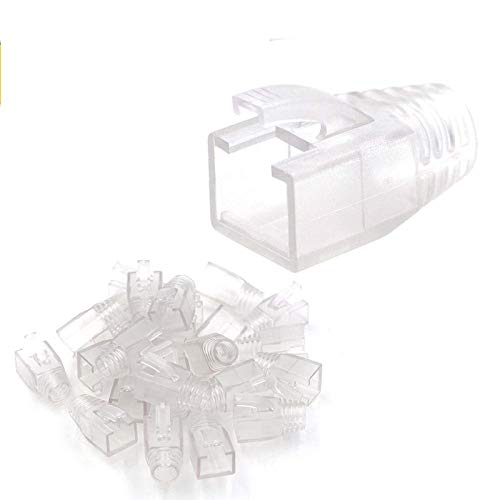 Buy FEDUS Pack 100 Cat5 RJ45 8P8C Ends Plug Boots Ethernet Cable Crimp ...