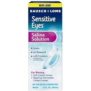 Amazon.com : Bausch and Lomb Sensitive Eyes Saline Solution -- 24- oz ...