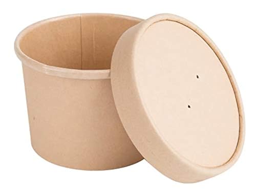 12 oz.Disposable Paper Food Storage & Freezer Containers with Vented ...