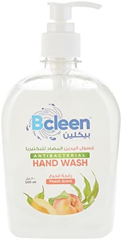 Bcleen Antibacterial Cream Hand Wash With Moisturizer & Glycerol, Peach ...