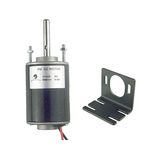 CHANCS DC Electric Motor CH-3420 12V DC 3500RPM Common Shaft Permanent ...
