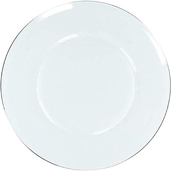 Amazon.com | GAC Set of 4 Large Tempered Glass Dinner Plates Break and ...