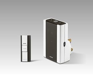 Friedland Libra+ 150m Wireless Plug-in Doorbell kit with Chrome Push ...