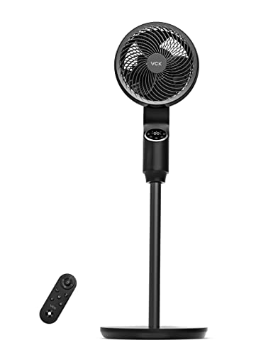 VCK Standing Fan, 360° Oscillating Pedestal Fan For Bedroom, Air ...