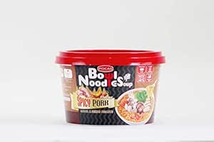 Amazon.com : Pocas Bowl Noodle Soup, Spicy Pork, 3.17 Ounce (Pack of 12 ...