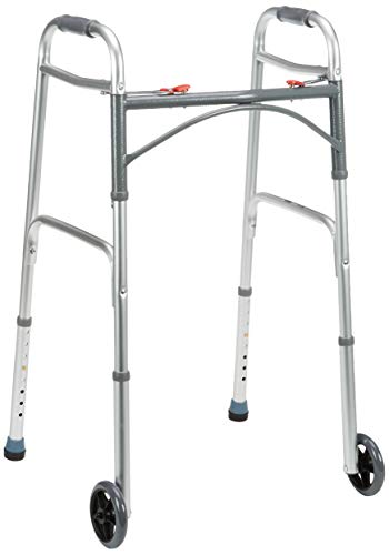 Drive Devilbiss Folding Lightweight Aluminium Walking Frame with Wheels ...