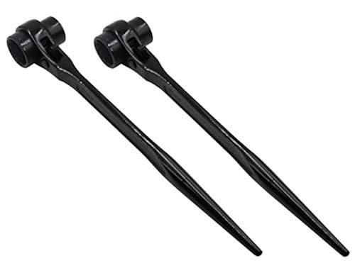 LBY 2-Pack Hexagon Scaffold Quick Wrench, 24mm/27mm Ratchet Spanner ...